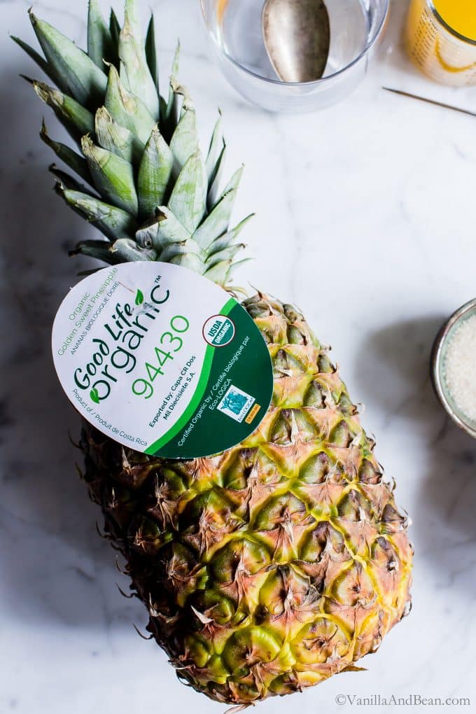 Fresh Homemade Pina Colada