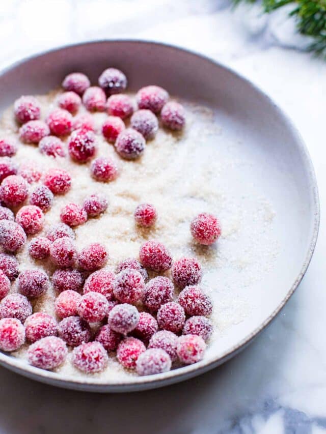Sugared Cranberries | Vanilla And Bean