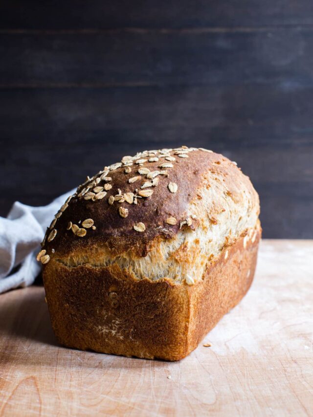 Maple Oat Sourdough Sandwich Bread | Vanilla And Bean