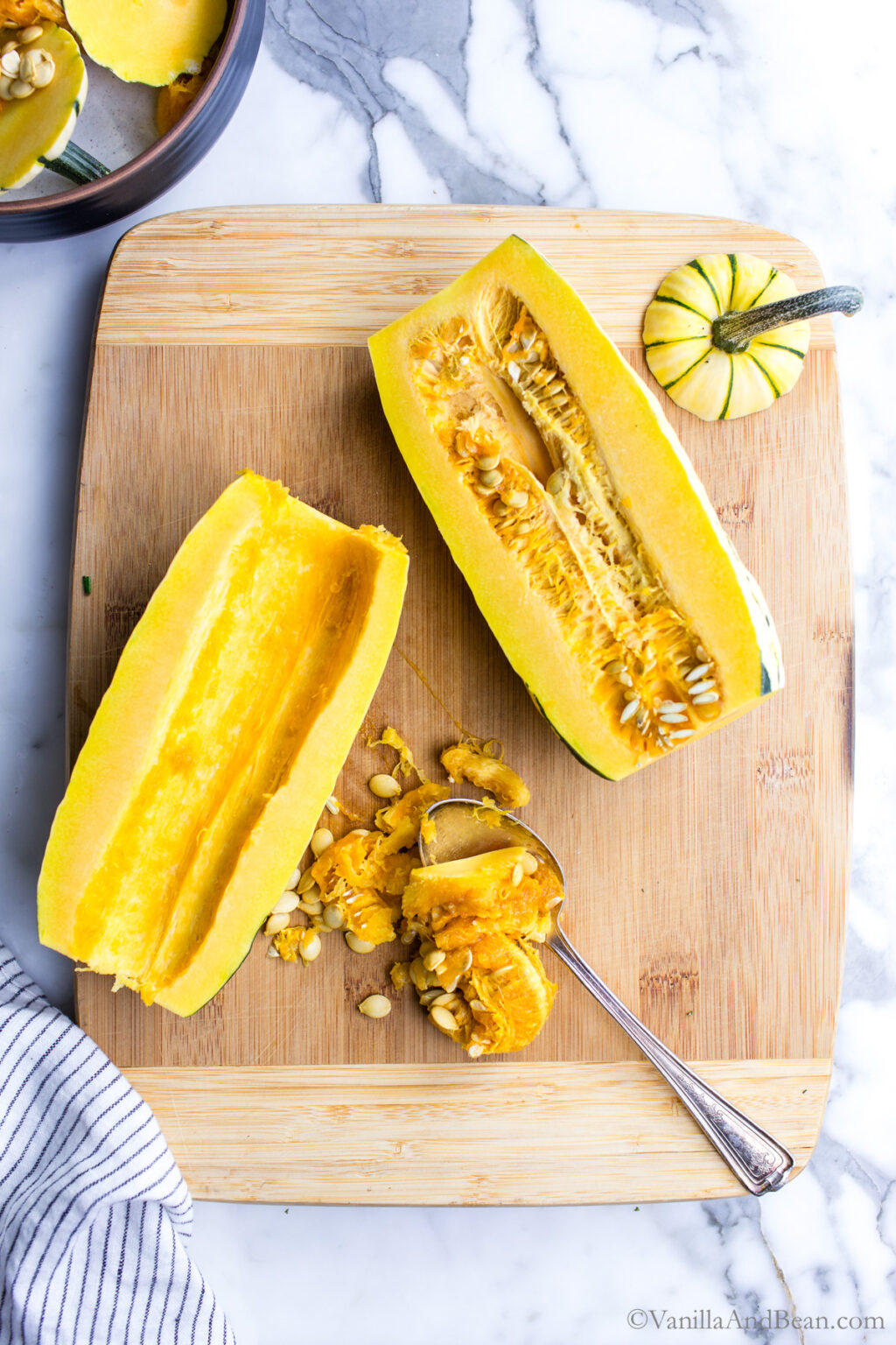 Butter Roasted Delicata Squash with Honey Orange Glaze