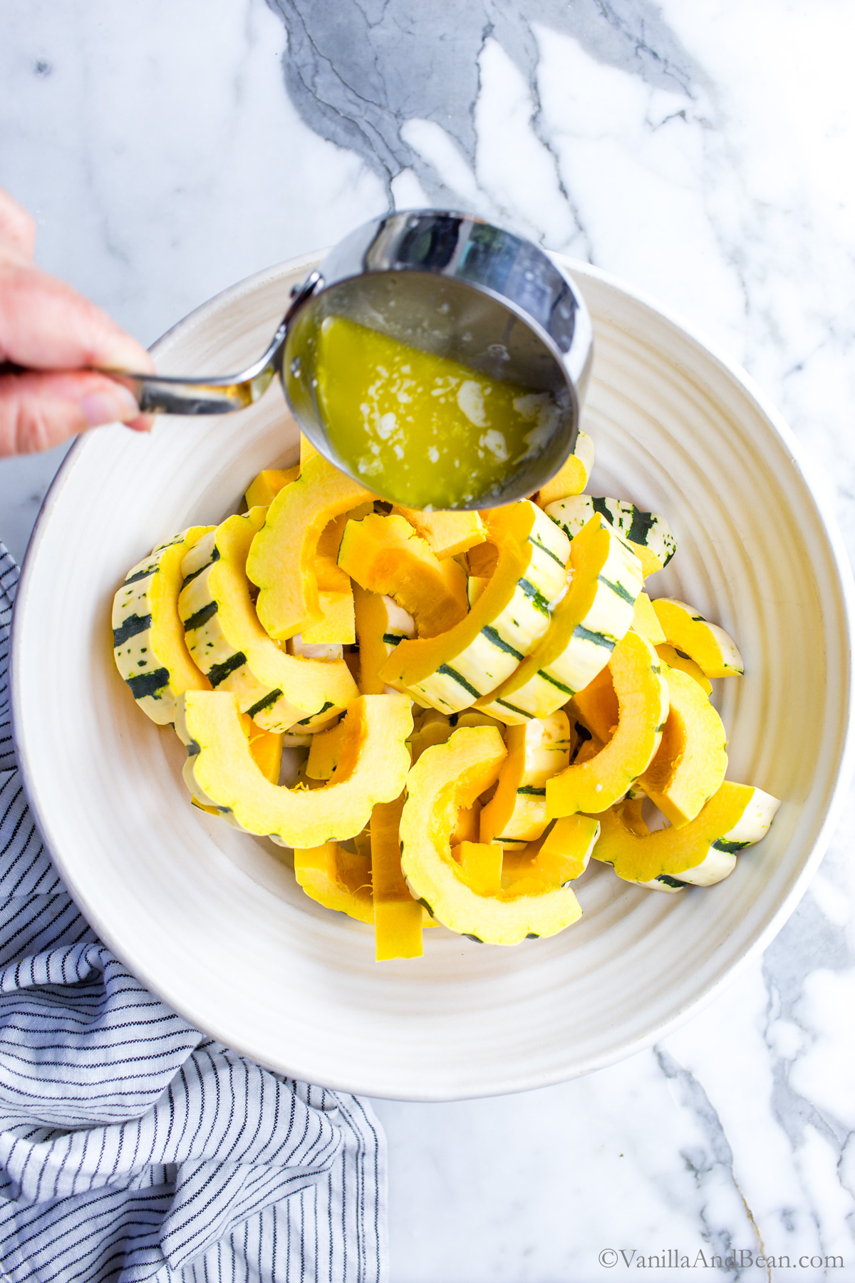Butter Roasted Delicata Squash with Honey Orange Glaze
