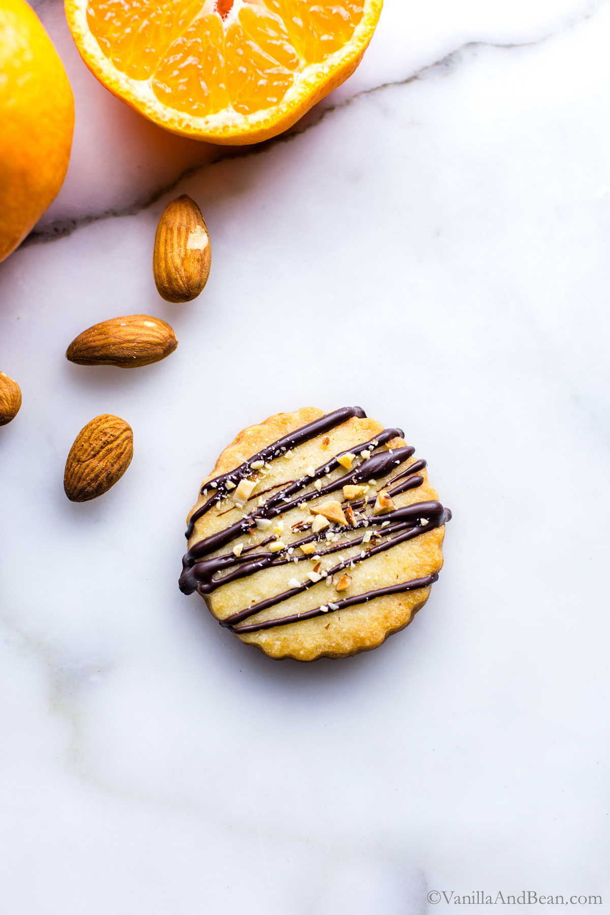 Almond Shortbread Cookies with Orange (roll. cut. bake.)