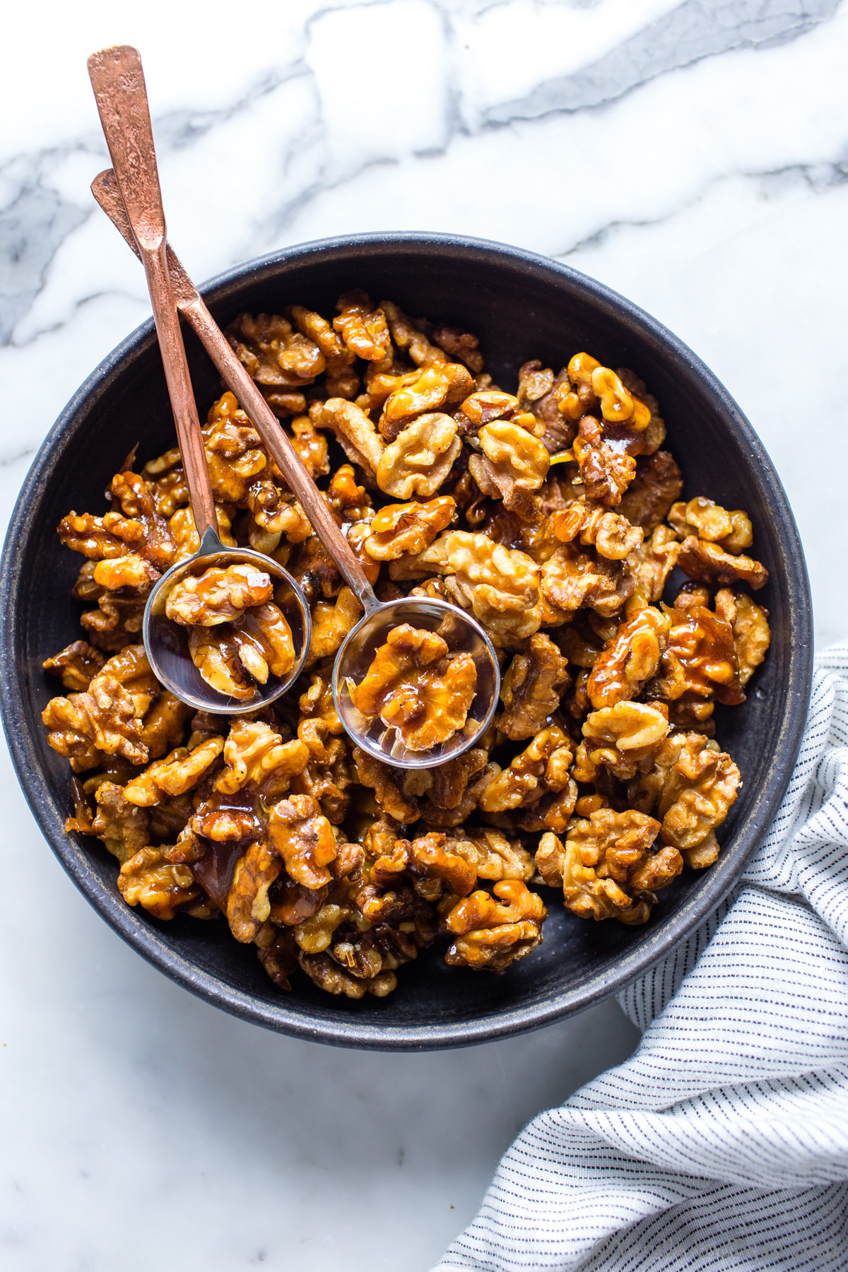 Baked Candied Maple Walnuts | Vanilla And Bean