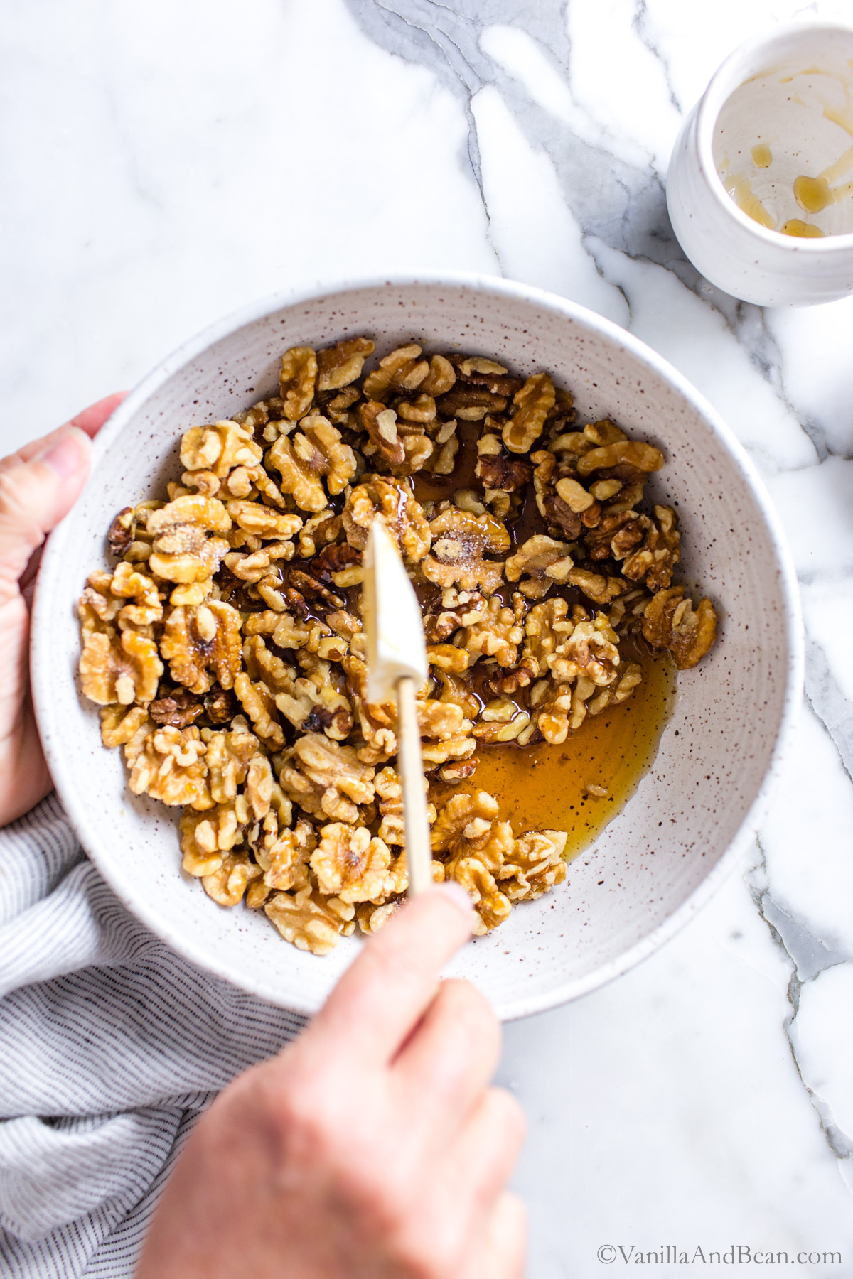 Baked Candied Maple Walnuts | Vanilla And Bean